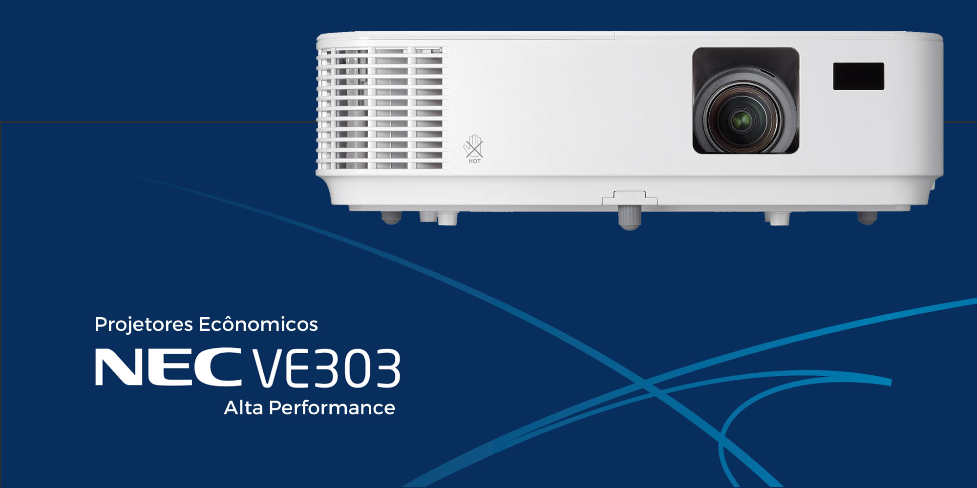 Projetor NEC NP-VE303, 3000 Lúmens, SVGA | Global Projetores