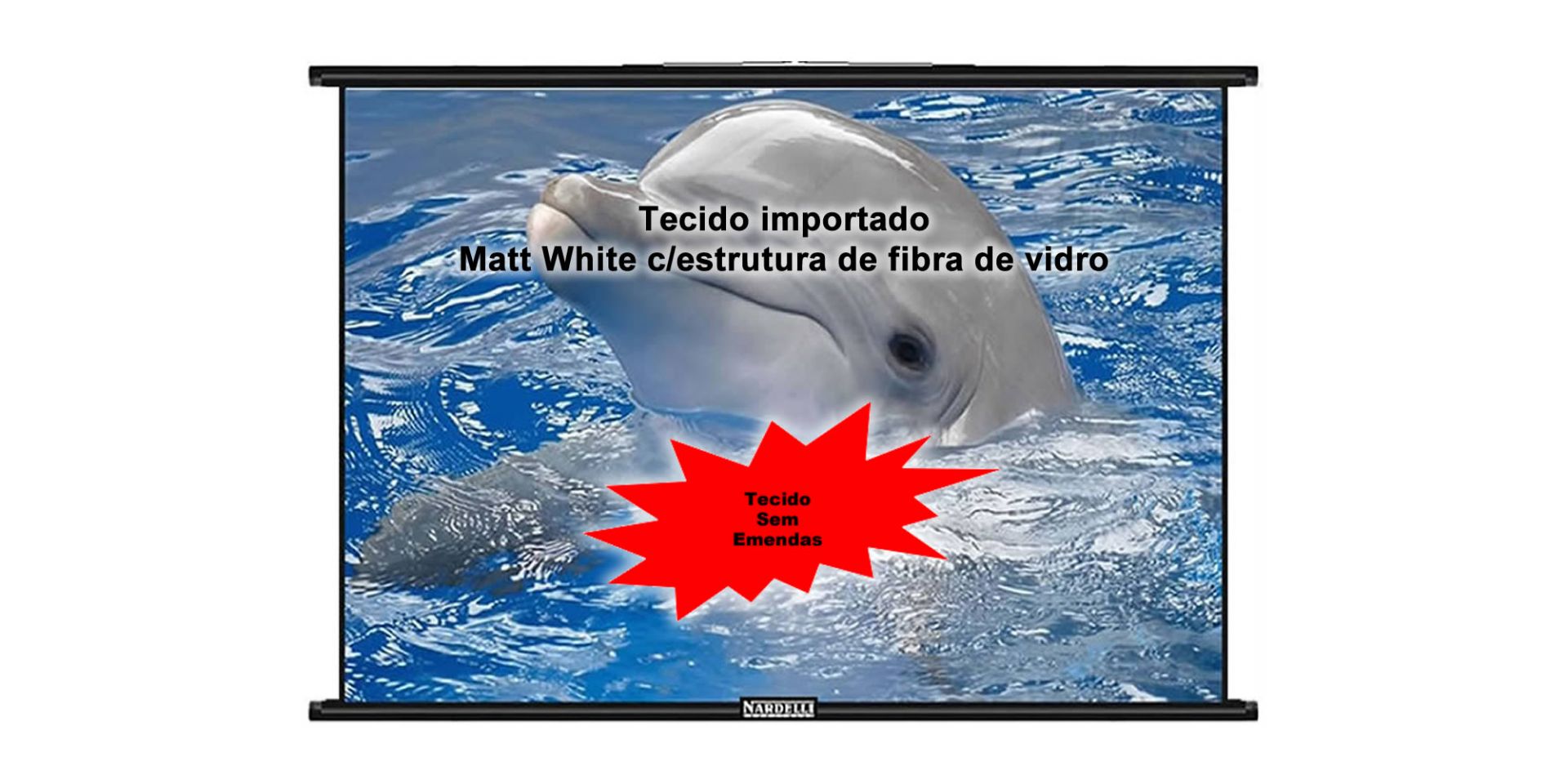 Tela Nardelli Mapa Premium NML-007, 243x152 Cm, 113”, 16:10 | Global ...